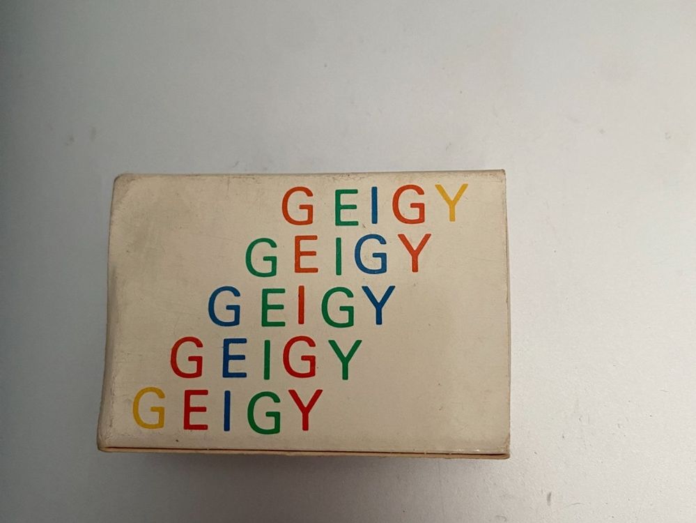 Geigy Zündholzschachtel komplett | Kaufen auf Ricardo