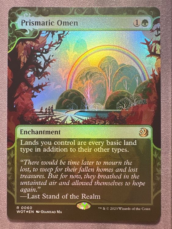 Prismatic Omen FOIL 0060 Wilds of Eldraine (Neu (gemäss Beschreibung ...