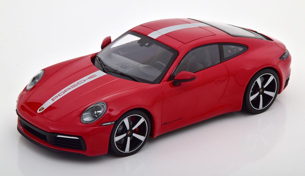 PORSCHE 911 992 CARRERA 4S COUPÉ 2019 ROT 1:18 MINICHAMPS (Neu und ...