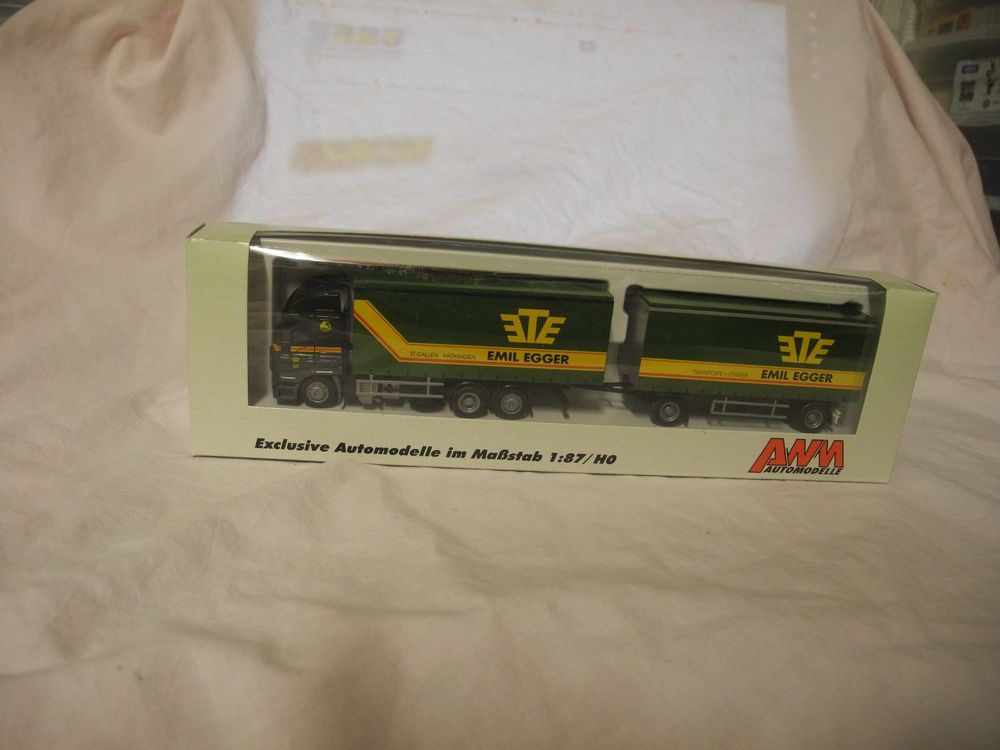 AWM 55124 IVECO STRALIS HÄNGERZUG EMIL EGGER 1:87 MIB (Neu und ...