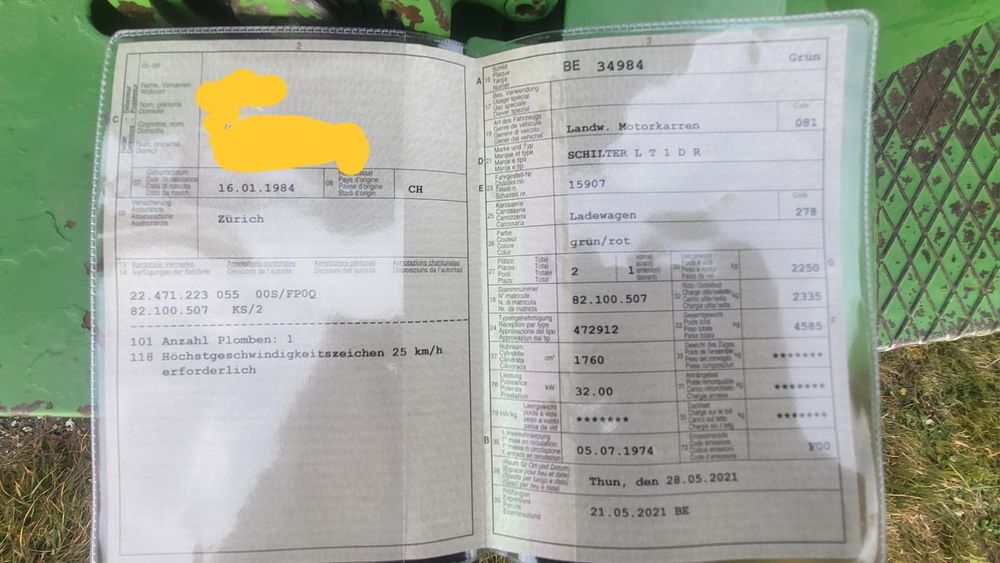 Schilter LT 1 DR (Gebraucht) in Oberhünigen für CHF 3200 – nur Abholung ...