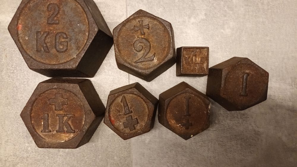 7 antike Gewichtssteine | Kaufen auf Ricardo