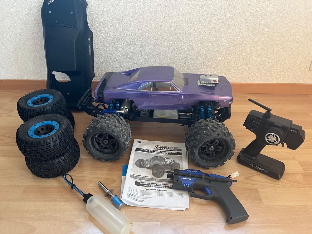 Rc Car 1:8 Nitro Sledge Hammer S50 4Wd Monster Truck | Kaufen auf Ricardo