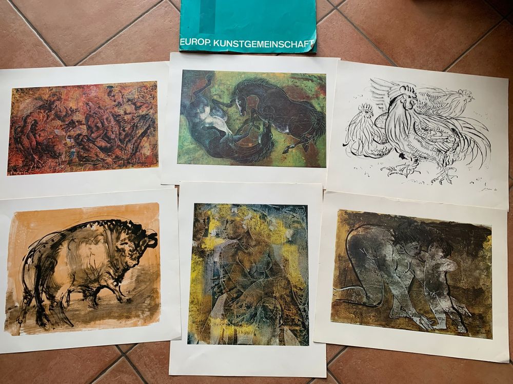 Hans Erni 1 -- Europ. Kunstgemeinschaft -- 6 Kunstdrucke (Gebraucht) in Chavornay für CHF 159 ...