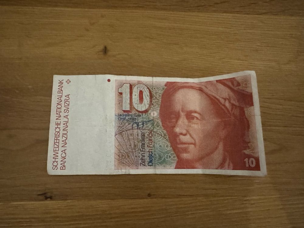 10 Fr. Zehn Franken Note (Gebraucht) in Pieterlen für CHF 9 – mit ...