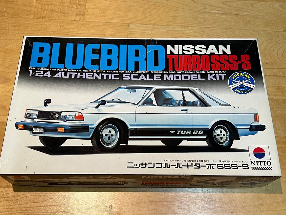 NISSAN BLUEBIRD «TURBO SSS-S» NITTO Bausatz - 1:24 - NEU (Neu (gemäss ...