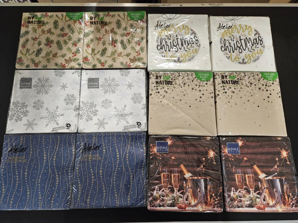 Neu - Servietten Weihnachten - 12 Packungen (Neu und originalverpackt ...