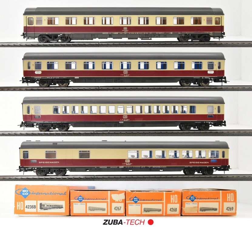 Roco 4x Personenwagen der DB, H0 GS mit OVP | Kaufen auf Ricardo