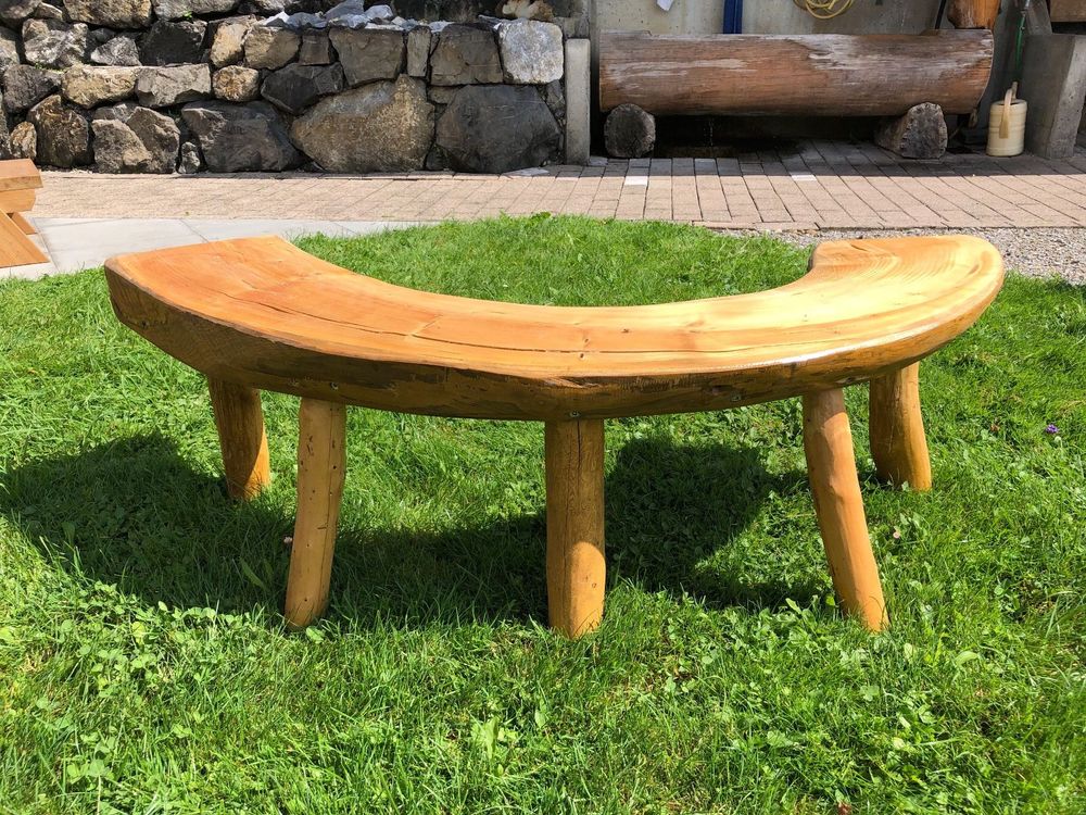 Holzbank rund | Kaufen auf Ricardo