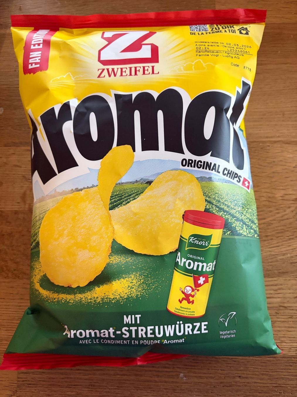 Zweifel Chips Aromat 2 Packungen ( Limitiert ) (Neu und ...