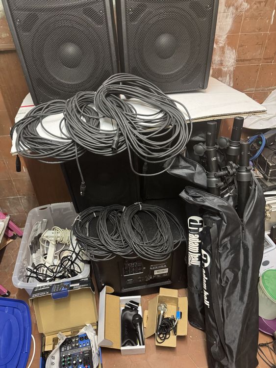 Komplett set Sound AUDIO DESIGN Live Plus 10 AKTIV AZX-115A (Gebraucht ...