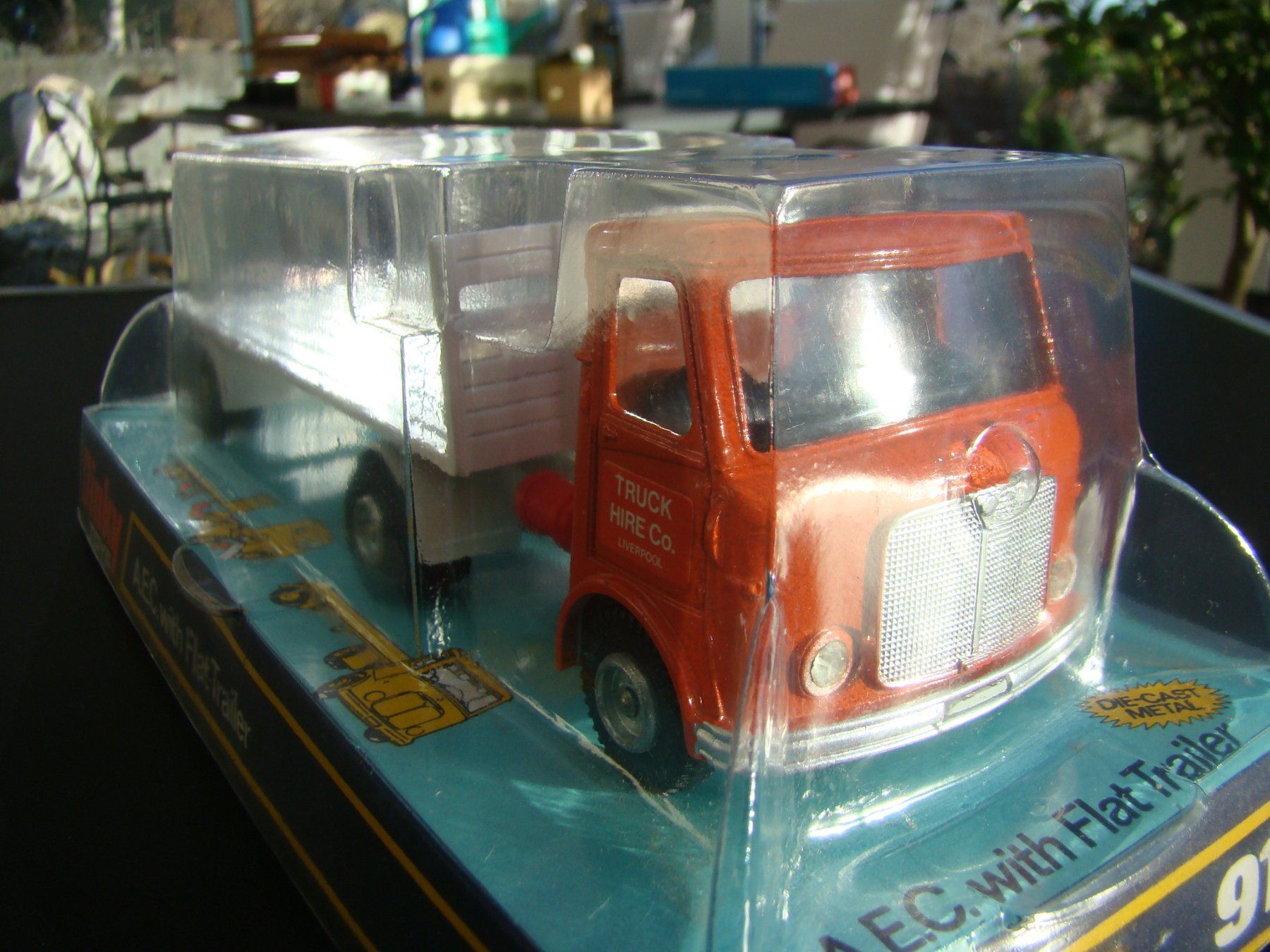 Dinky 915 AEC with Flat Trailer Lastwagen selten ovp 70er (Neu (gemäss ...