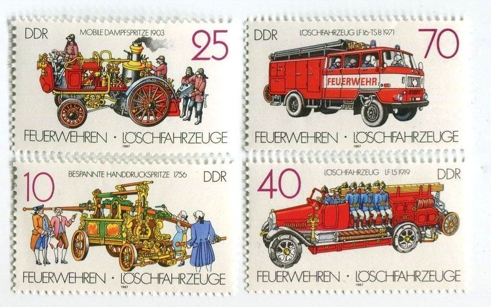 Briefmarken "Feuerwehr". DDR. (Neu und originalverpackt) in Basel für ...