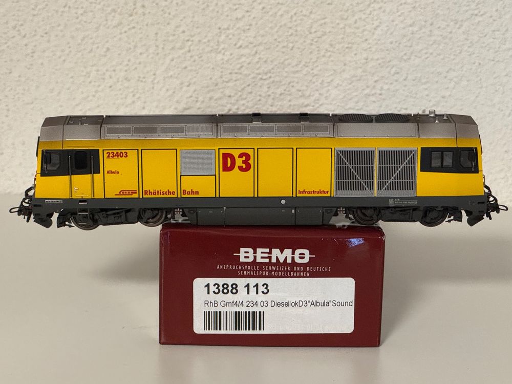 Bemo H0m Gmf 4/4 234 03 Albula SOUND Pirovino Finish (Neu (gemäss ...