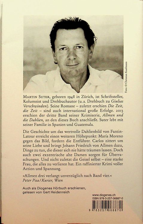 Martin Suter Allmen und die verschwundene Maria GB Diogenes (Gebraucht ...