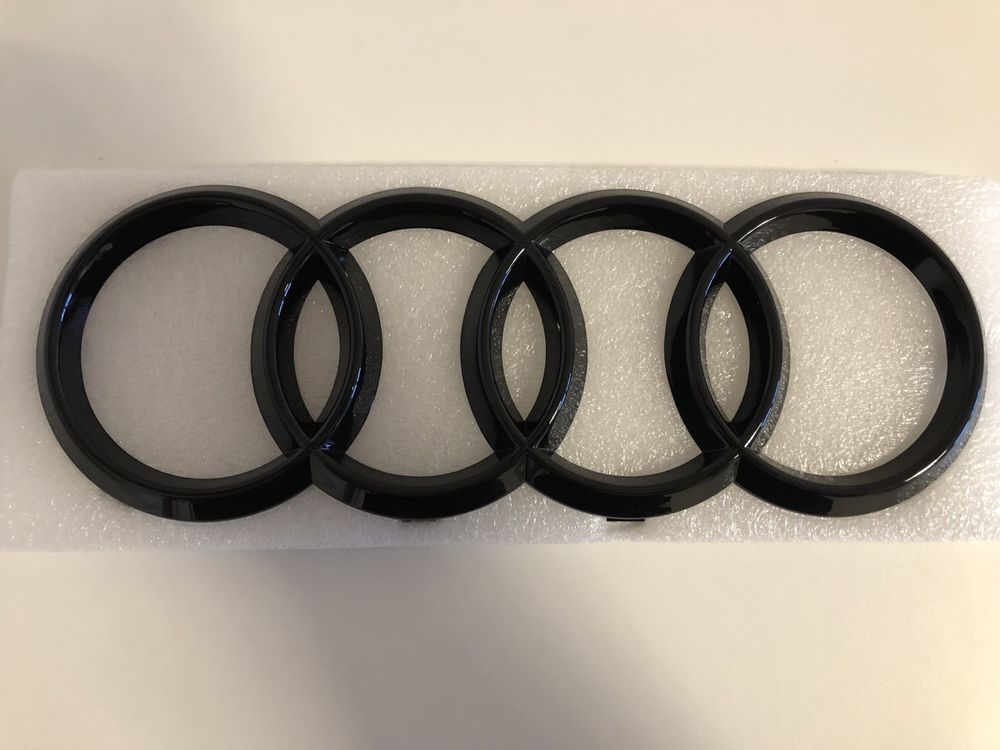 Audi Ringe Kühlergrill/ Black Edition Ringe (Neu und originalverpackt ...