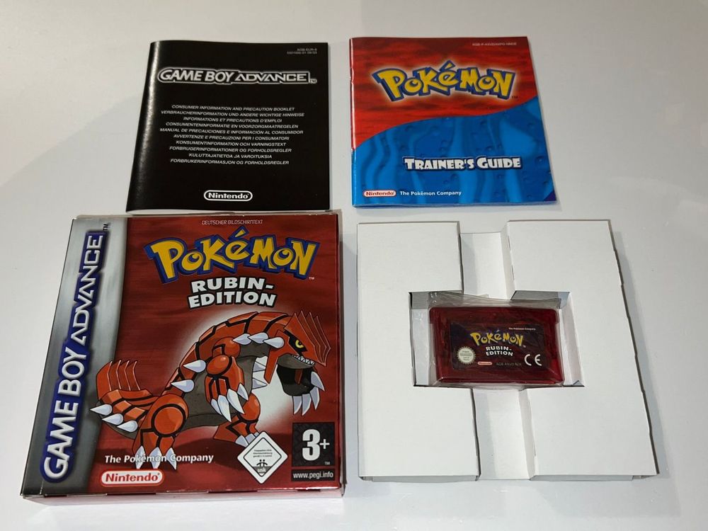 GBA Spiel - Pokémon / Pokemon Rubin-Edition (OVP) - Top! (Gebraucht) in ...