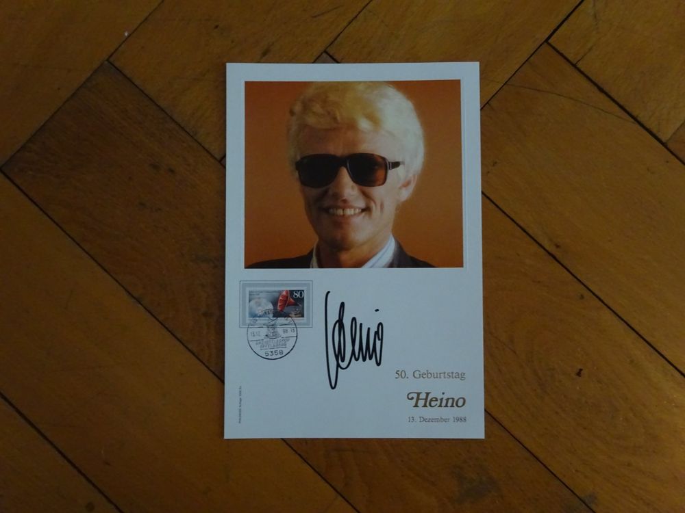 Heino Plakat 1988 / handsigniert (Gebraucht) in Esslingen für CHF 50 – mit Lieferung auf Ricardo ...