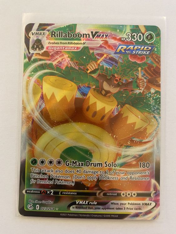 Pokemon Rillaboom Vmax 023/264 Fusion Strike EN | Kaufen auf Ricardo