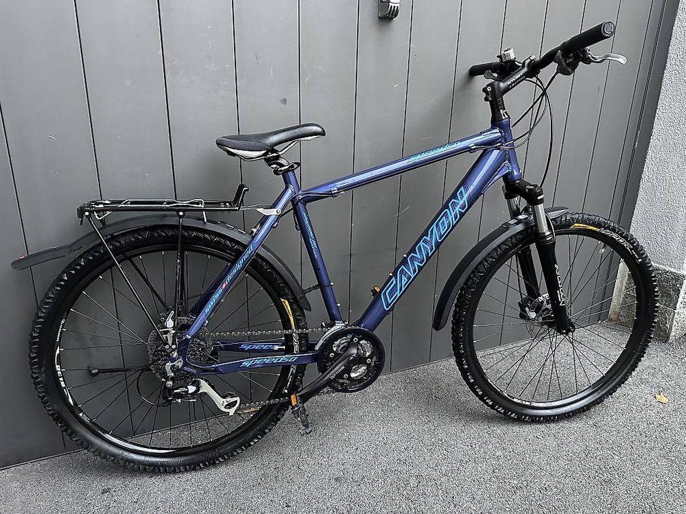 Bicicletta MTB Cayon blu 26 freni a disco (Gebraucht) in Quartino für ...