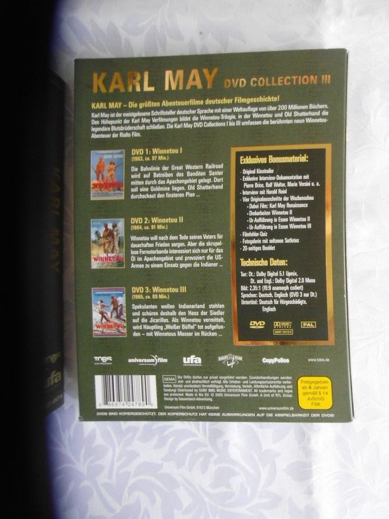 Karl May DVD Collection 1-3 (Gebraucht) in Walenstadt für CHF 15 – mit ...
