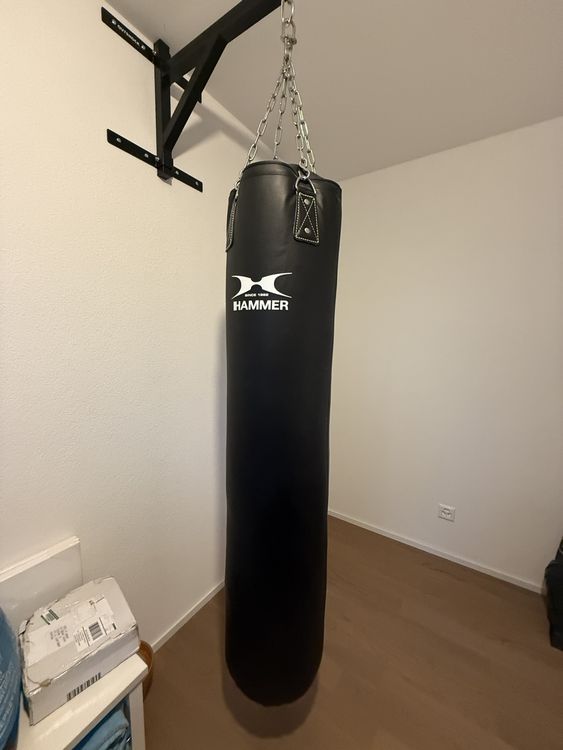 Sac de boxe HAMMER 150cm 40kg + support mural (Neu (gemäss Beschreibung ...