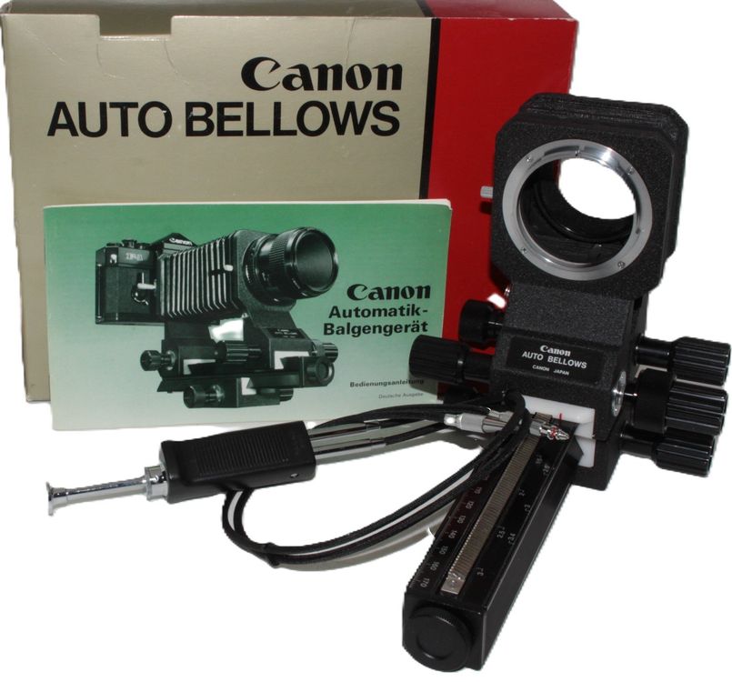 CANON FD Balgengerät AUTO BELLOWS +Doppeldrahtauslöser + OVP | Kaufen ...