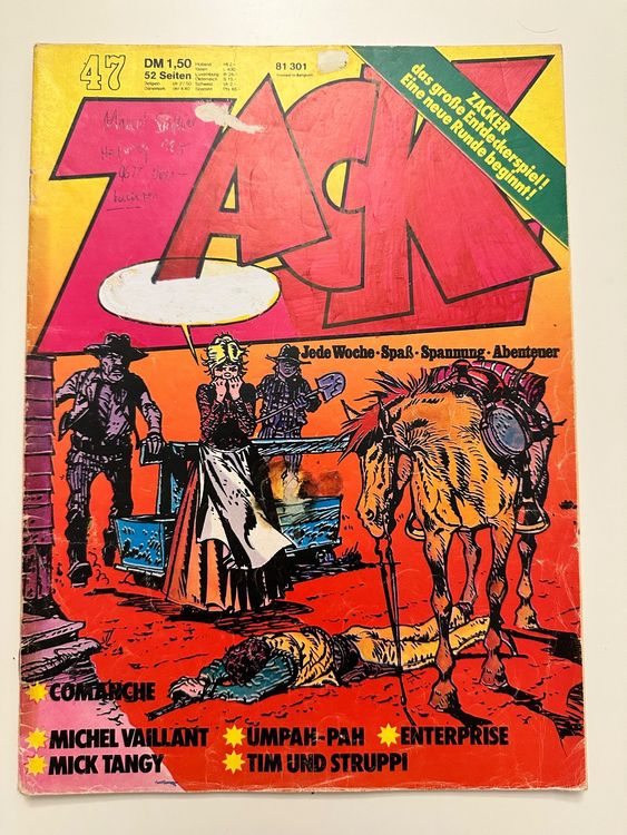 Rarität Zack Comics 47 von 1973 (Gebraucht) in Münsingen für CHF 4 ...