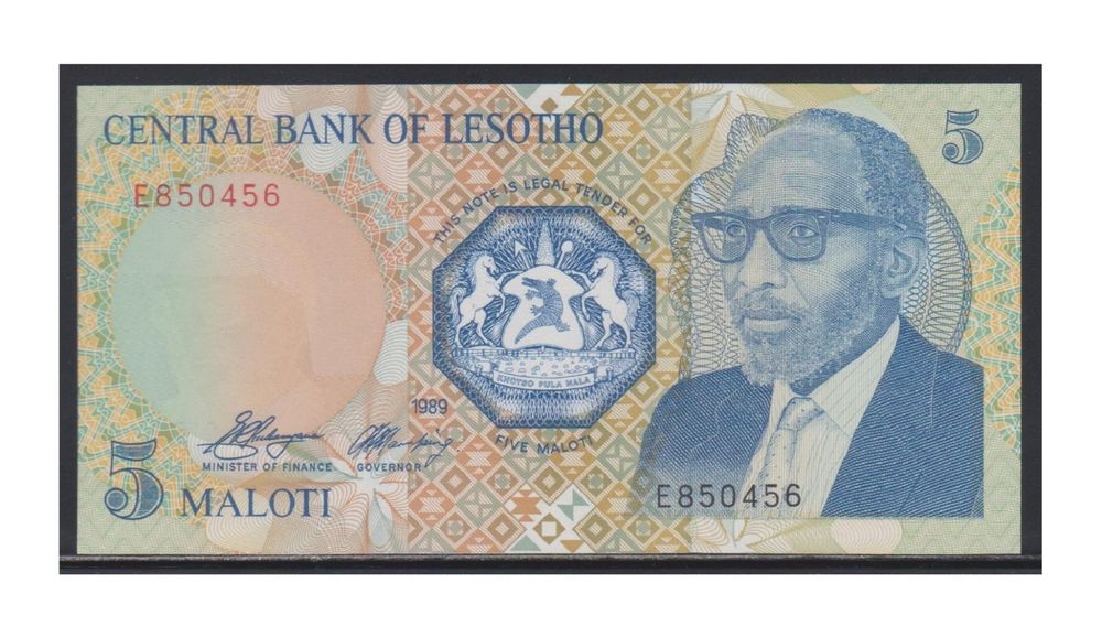 Lesotho 5 Maloti 1989 ungefalten (Neu (gemäss Beschreibung)) in WilSG ...