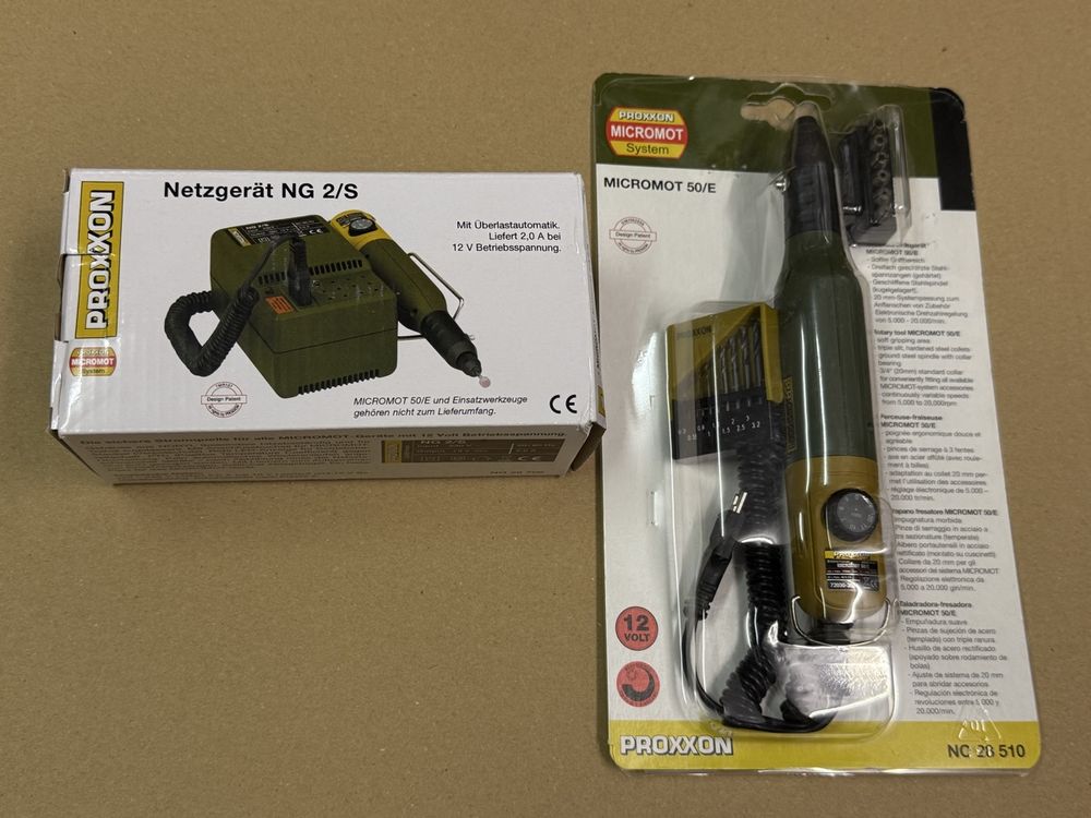 Proxxon Micromot 50/E + Netzgerät NG 2/S - Neuwertig! (Neu und ...