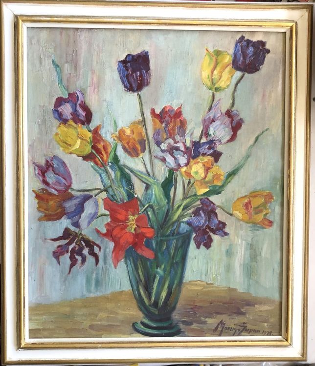 Olga Mossig-Zupan (1900-1989) - Stilleben - Öl auf Leinwand (Gebraucht ...