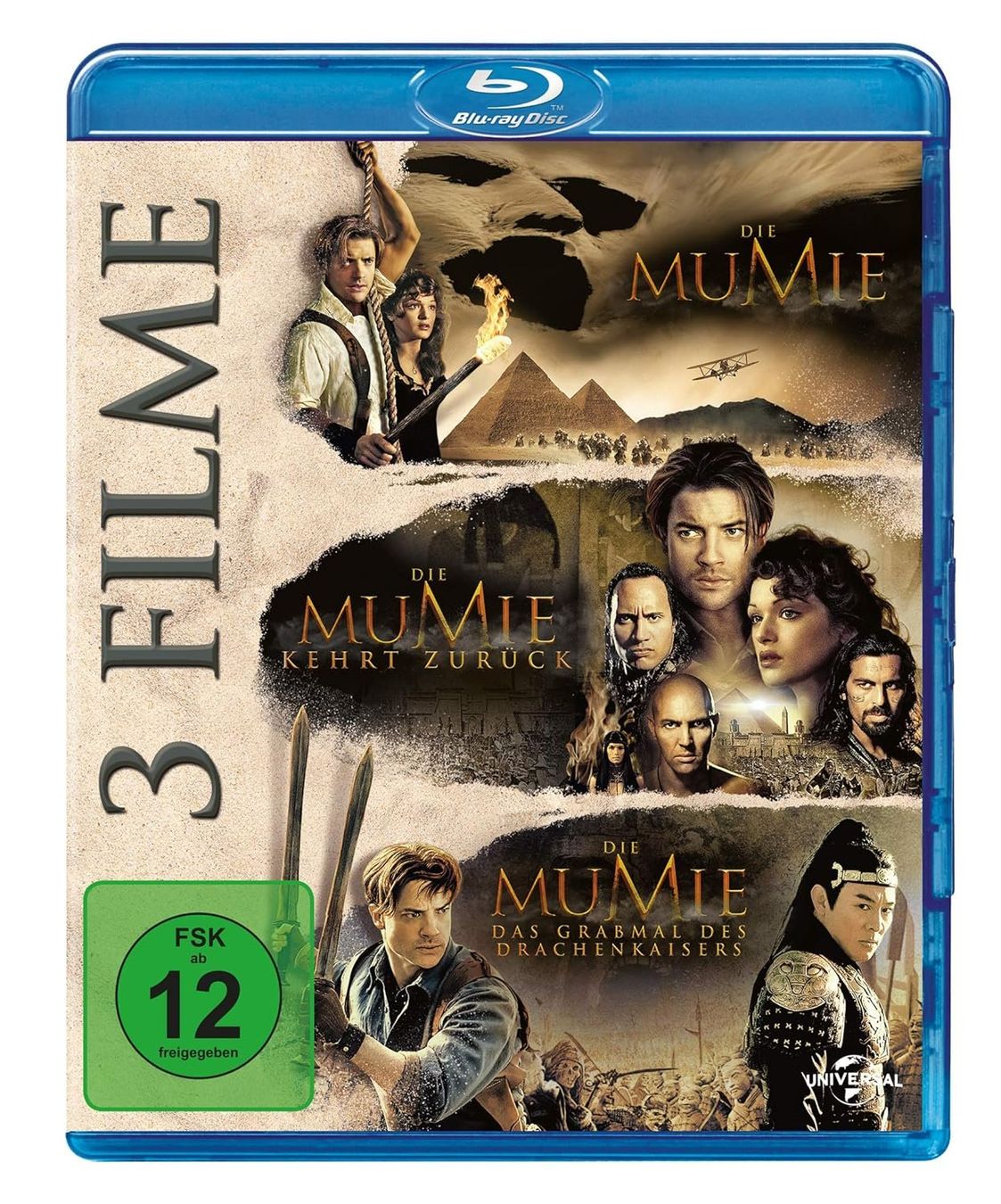 Die Mumie - 3 Filme Collection (Mumie 1-3) Bluray DE NEUW (Gebraucht ...