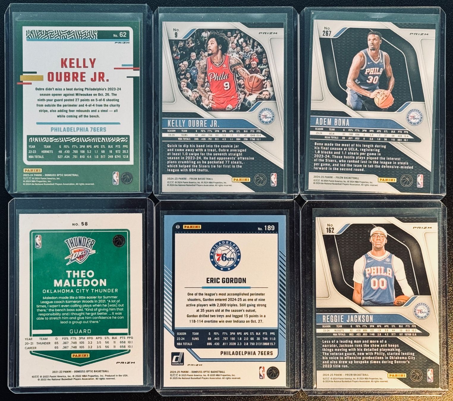 Philadelphia 76ers Lot (6 Karten) NBA - Bona, Oubre Jr., etc (Neu ...