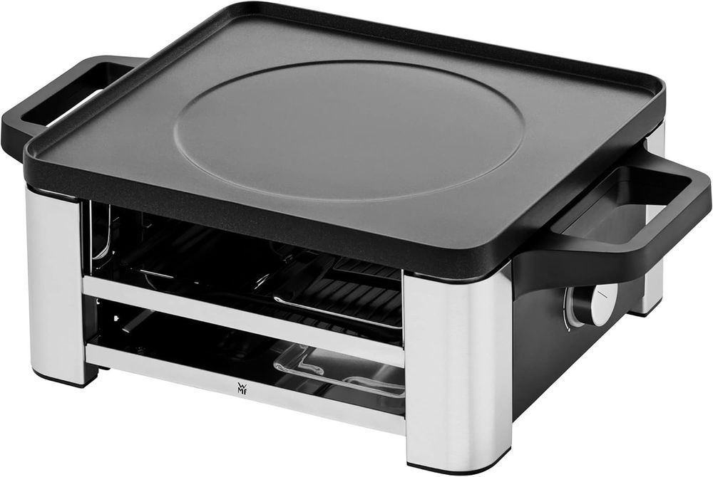 Raclette Käse Grill 4 Personen 870 W Edelstahl Antihaft (Neu und ...