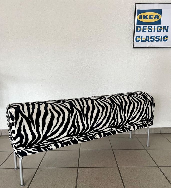 Ikea Classic 2000s Bench, Pastill Zebra Bank Hocker Sitzbank (Gebraucht ...