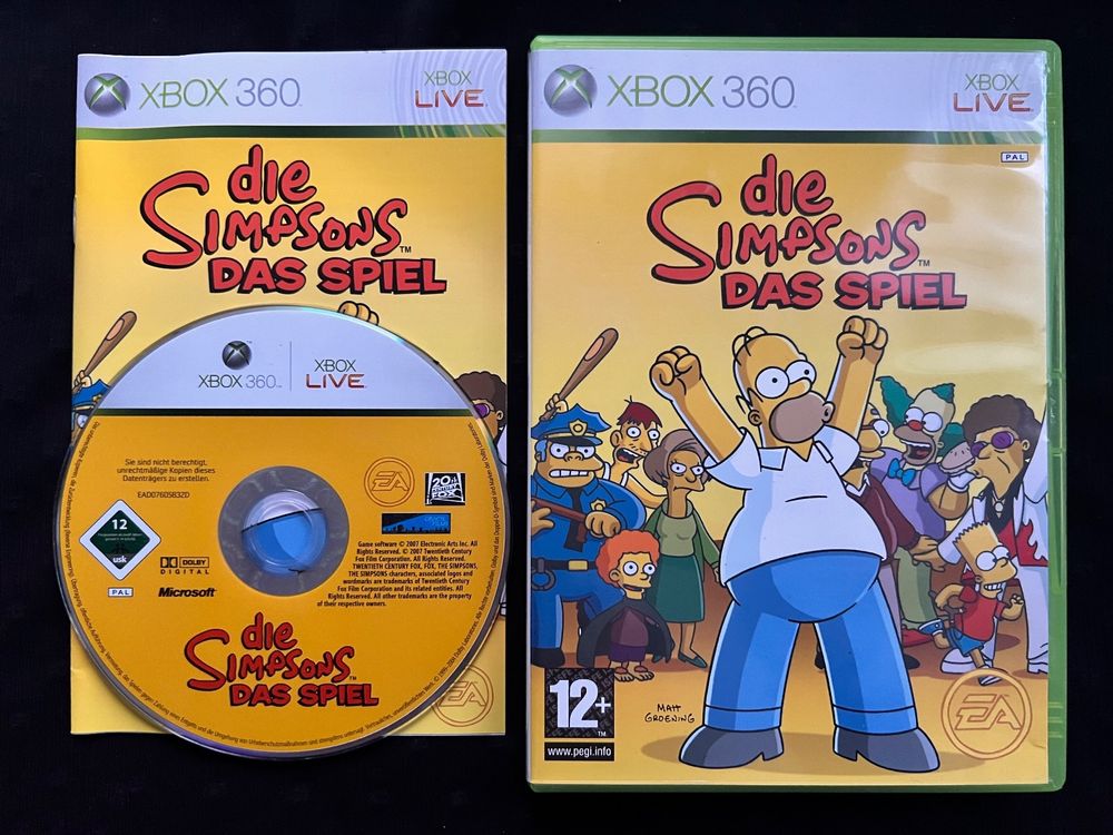 DIE SIMPSONS -DAS SPIEL XBox 360 (Gebraucht) in für CHF 27.5 – mit ...