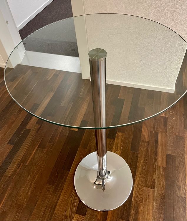 Stehbar, Tisch, Glas, Chrom (Gebraucht) in Hochdorf für CHF 88 – nur ...
