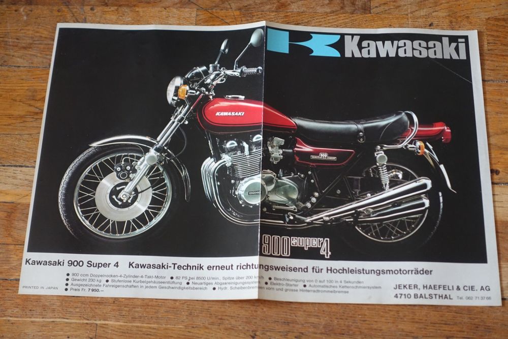 KAWASAKI Z 900 / 750 H2 BROCHURE OLDTIMER VINTAGE | Kaufen auf Ricardo