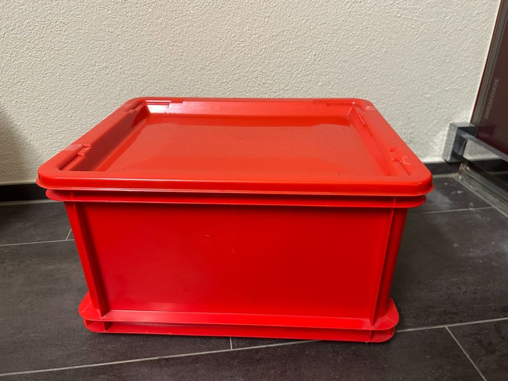 Rote Box mit Deckel | Kaufen auf Ricardo