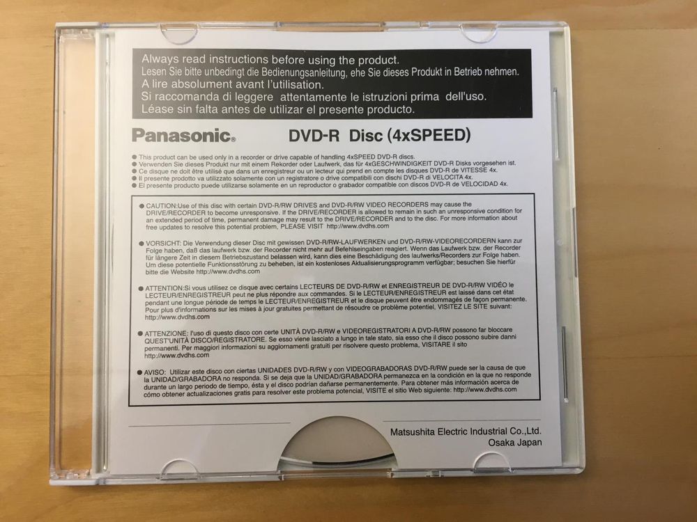 Panasonic DVD-R Disc | Kaufen auf Ricardo