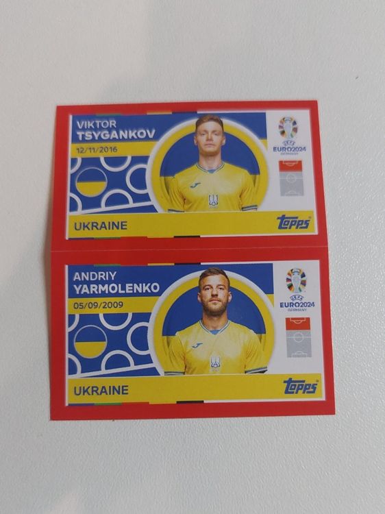 Topps EM 2024 - UKR 12 / UKR 13 (Neu (gemäss Beschreibung)) in Erlinsbach für CHF 0.5 – mit ...