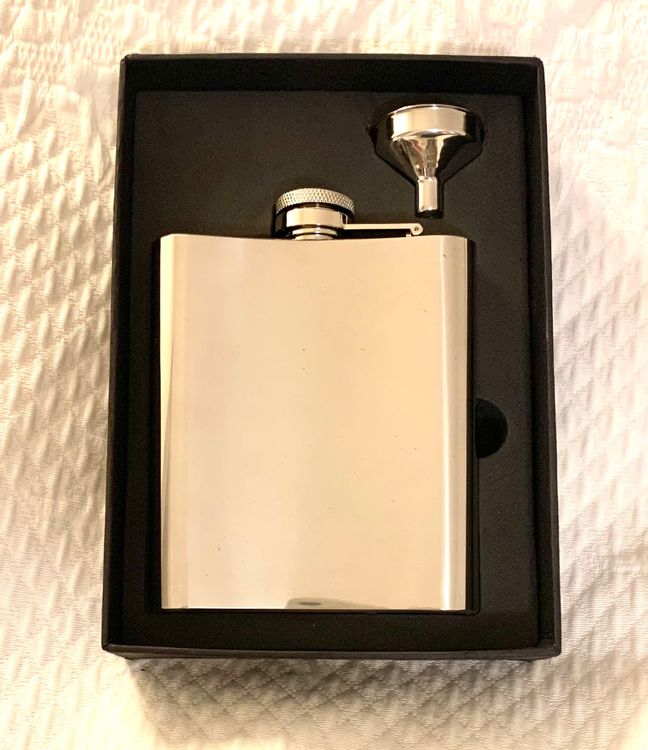 Flachmann 200ml von cilio aus Edelstahl, Taschenflasche NEU | Kaufen auf Ricardo