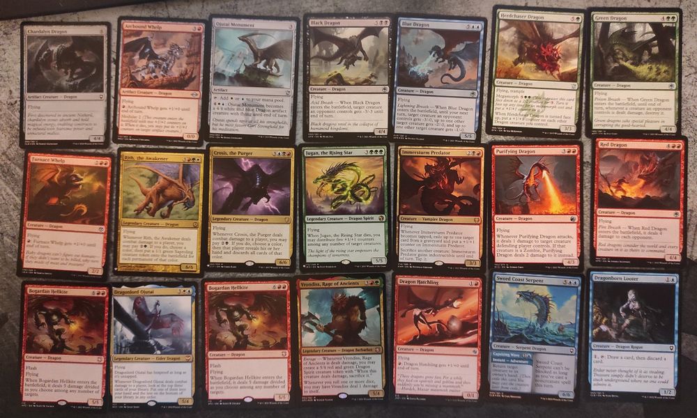 MTG Magic the Gathering 45 Drachen / Dragon Karten | EN | A | Kaufen ...