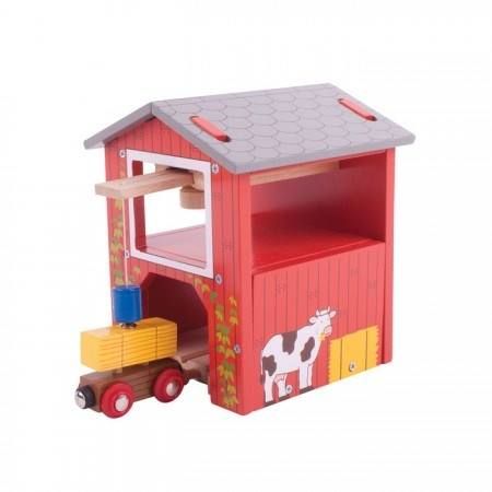 Holzeisenbahn „Bauernhof Scheune" Kran | Kaufen auf Ricardo