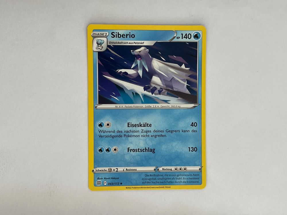 Pokemon Siberio 043/172 (Gebraucht) in Oberegg für CHF 0.2 – mit ...