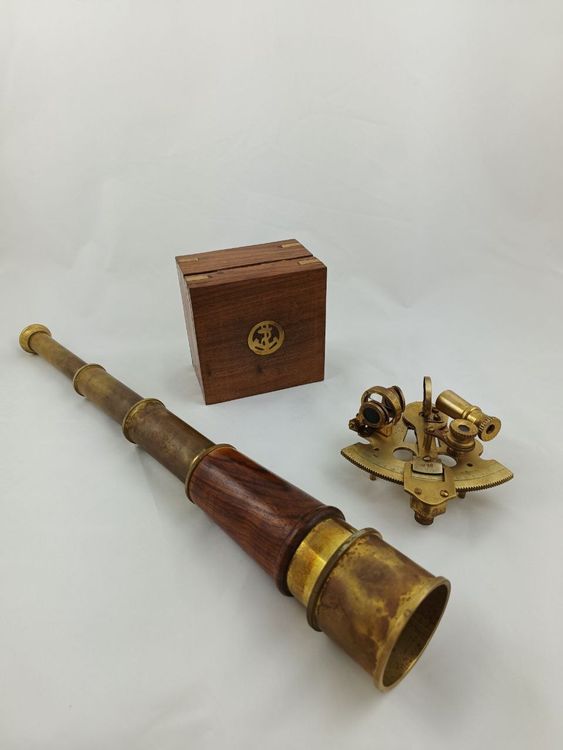 Vintage schöne Set Fernrohr mit Sextant "Stanley London " | Kaufen auf ...