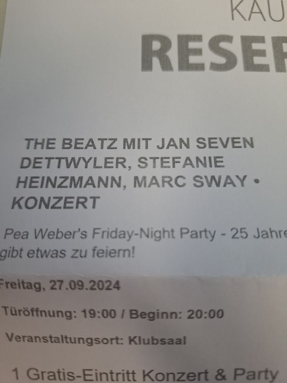 The Beatz mit Jan Seven Dettwyler, Stefanie Heinzmann, Marc (Gebraucht ...