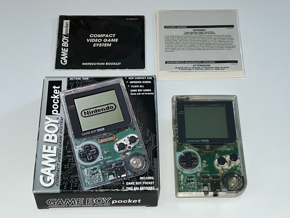 Nintendo Game Boy Pocket Konsole transparent (OVP) - Top! (Gebraucht ...