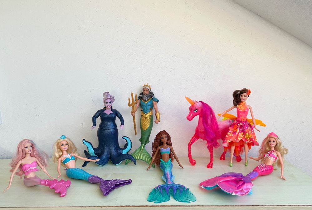 Barbie Meerjungfrau Welt mit Ariel, König Triton etc. (Neu (gemäss ...