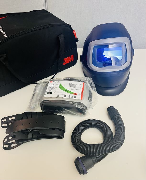 3M Speedglas 9100 FX mit 9100V Filter & Adflo Atemschutz OVP (Neu und ...